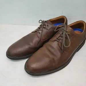 Clarks | Shoes | Clarks Collection Brown Leather Oxford Shoes Mens 15m ...